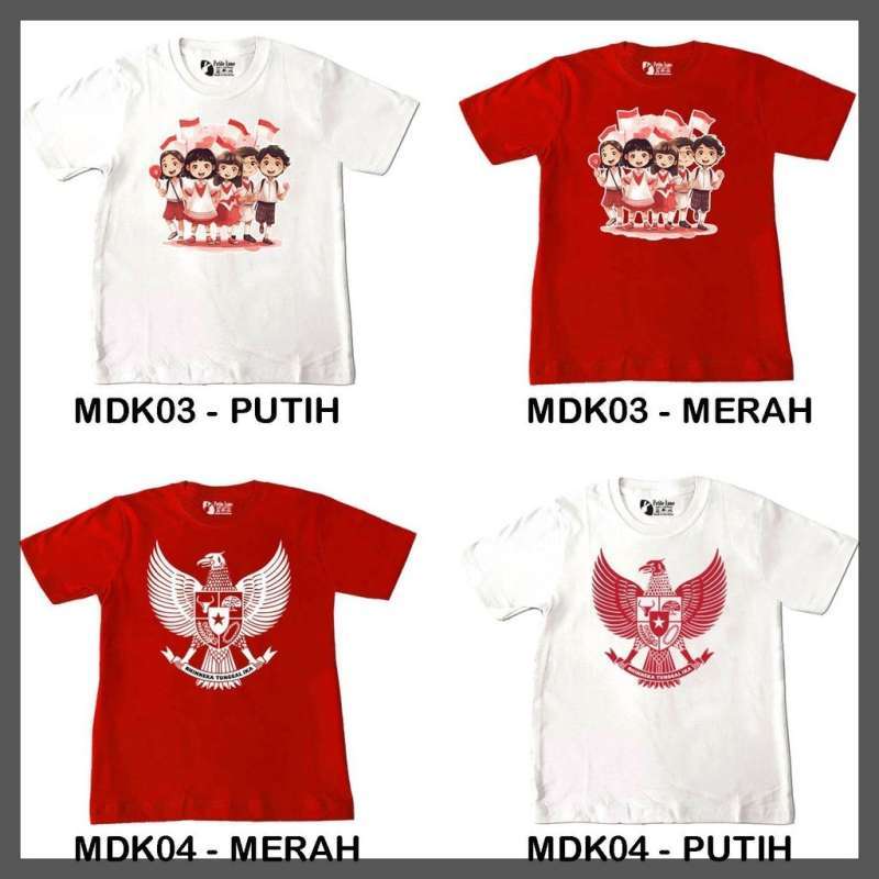 Jual ( Instant) Kaos Anak Merdeka Merah Putih Maroon Ready Stock Smp ...