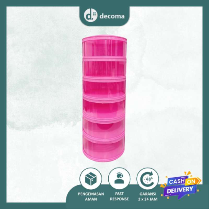 Promo Decoma Paket Hemat Tudung Saji Food Container 6 Susun Free 3 ...