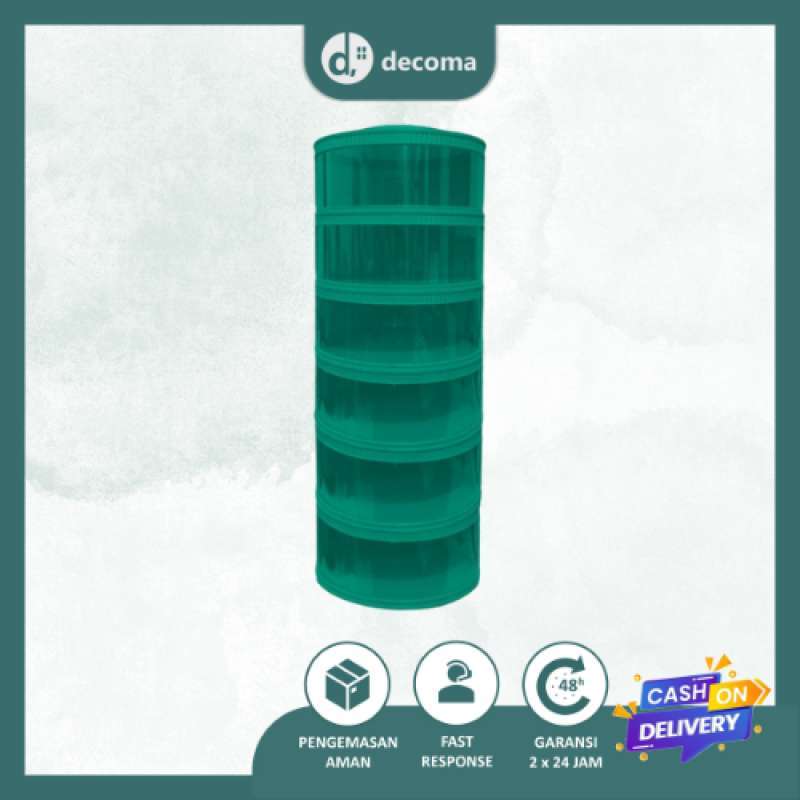 Promo Decoma Paket Hemat Tudung Saji Food Container 6 Susun Free 3 Tutup Bisa Dirakit Sendiri ...