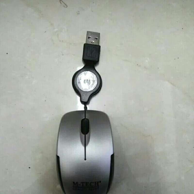 Promo Mouse Mini Kabel Tarik Untuk Komputer/laptop Mtech Diskon 23% Di ...