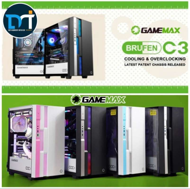 Promo Game Brufen C3 Argb Coc System - Tempered Glass E-atx Gaming Case ...