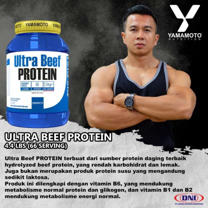 Promo Ultra Beef Protein 4.4 Lbs Yamamoto 66 Serving Diskon 33% Di ...