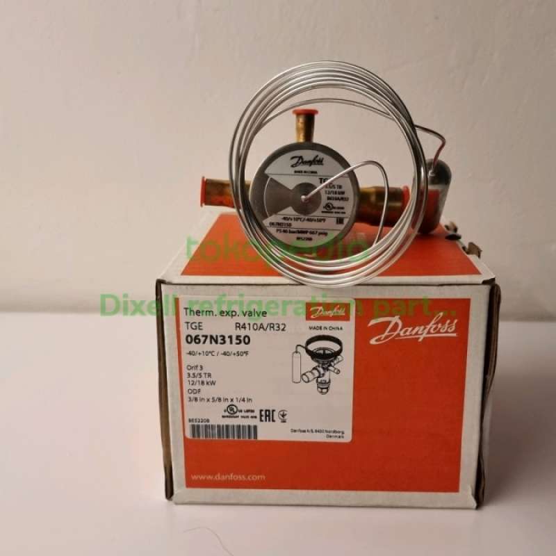 Promo Expansi Valve Tge 3 5 5 Tr Danfoss 067n3150 For R410a R32 Diskon