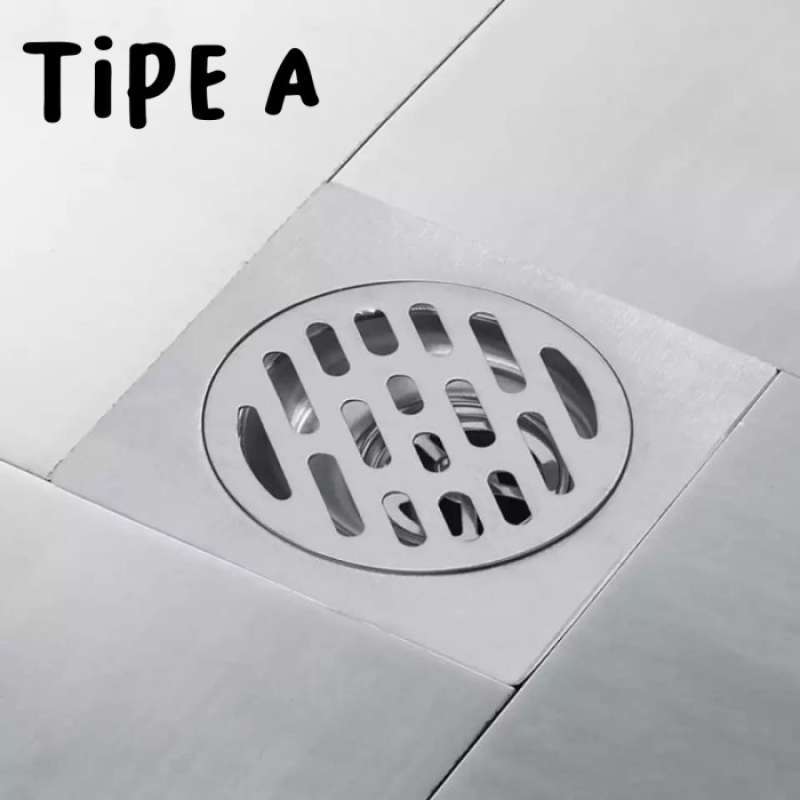 Promo Floor Drain Saringan Pembuangan Air Kamar Mandi Stainless - Tipe A Diskon 23% Di Seller ...