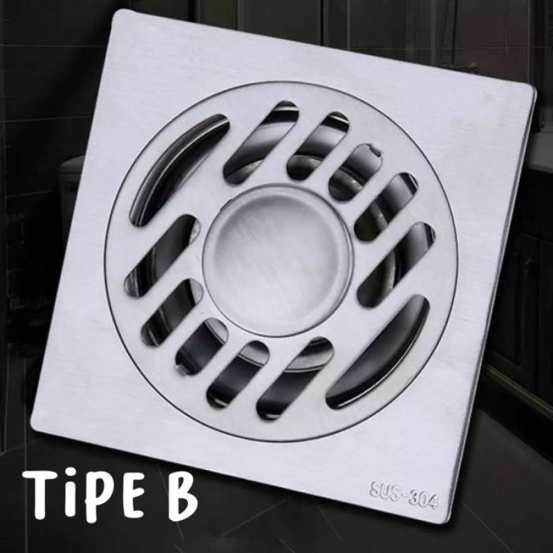 Promo Floor Drain Saringan Pembuangan Air Kamar Mandi Stainless - Tipe A Diskon 23% Di Seller ...