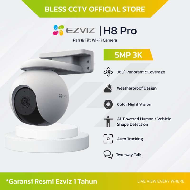 Promo Ezviz H8 Pro 5mp 3k Smart Pan & Tilt Ip Camera Cctv Wifi Outdoor Diskon 23% Di Seller ...