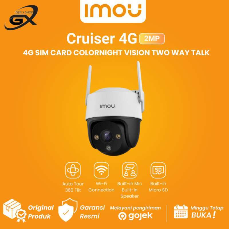 Promo Imou Cruiser Ipc-s21ftp 4g 2mp Sim Card Colornight Vision Two Way ...