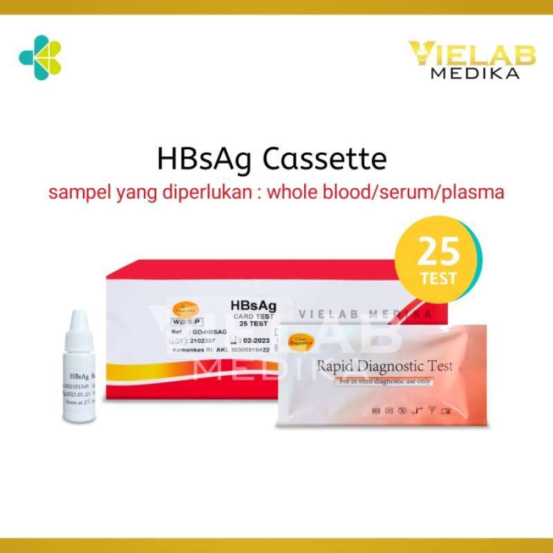 Promo Test Hbsag Hepatitis B Card/cassete Wb/s/p Glory Diagnostics ...