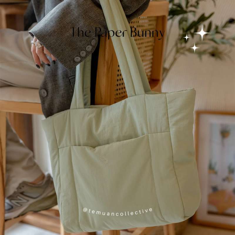 Jual The Paper Bunny Puffer Shopper - Everyday Bag - Rich Espresso Di ...