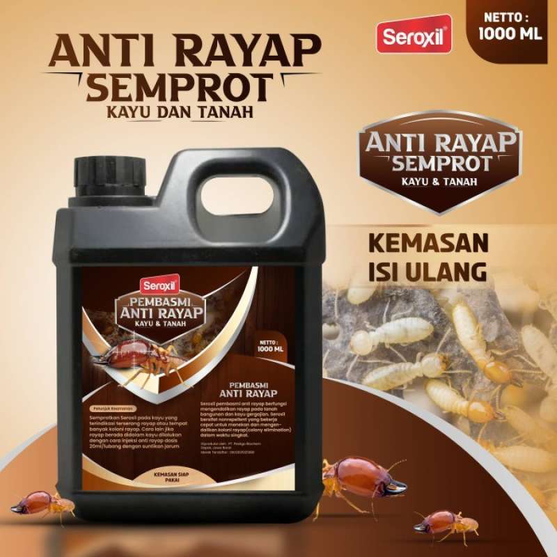 Promo (isi Ulang) Obat Racun Pembasmi Anti Rayap Kayu Tanah Ampuh 1 ...