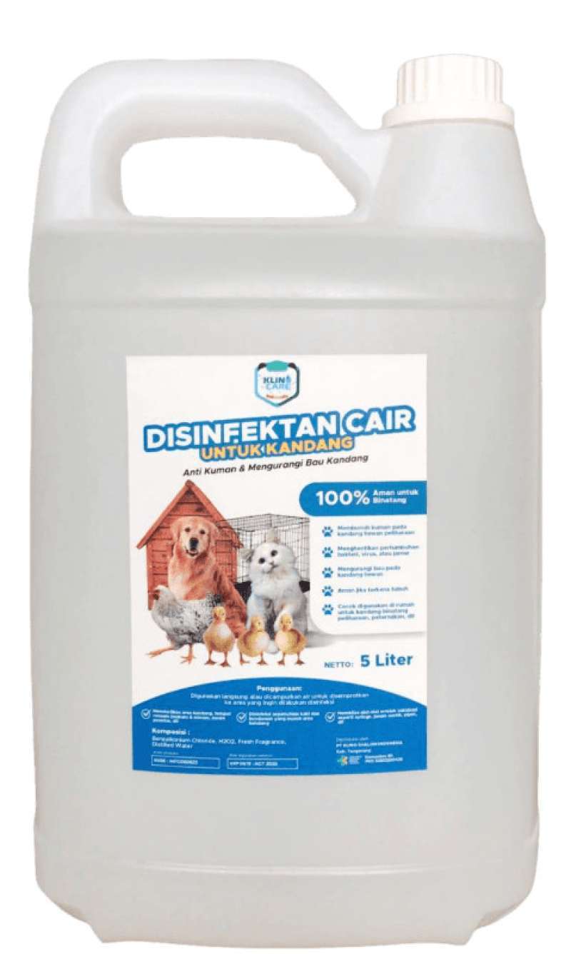 Promo Disinfektan Kandang Binatang Kesayangan 5 Liter En4 Clean Aman ...