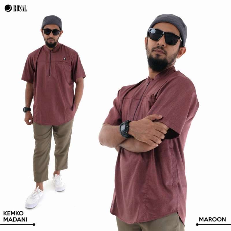 Promo Rosal Kemko Madani Baju Kemeja Koko Lengan Pendek - Kurta ...