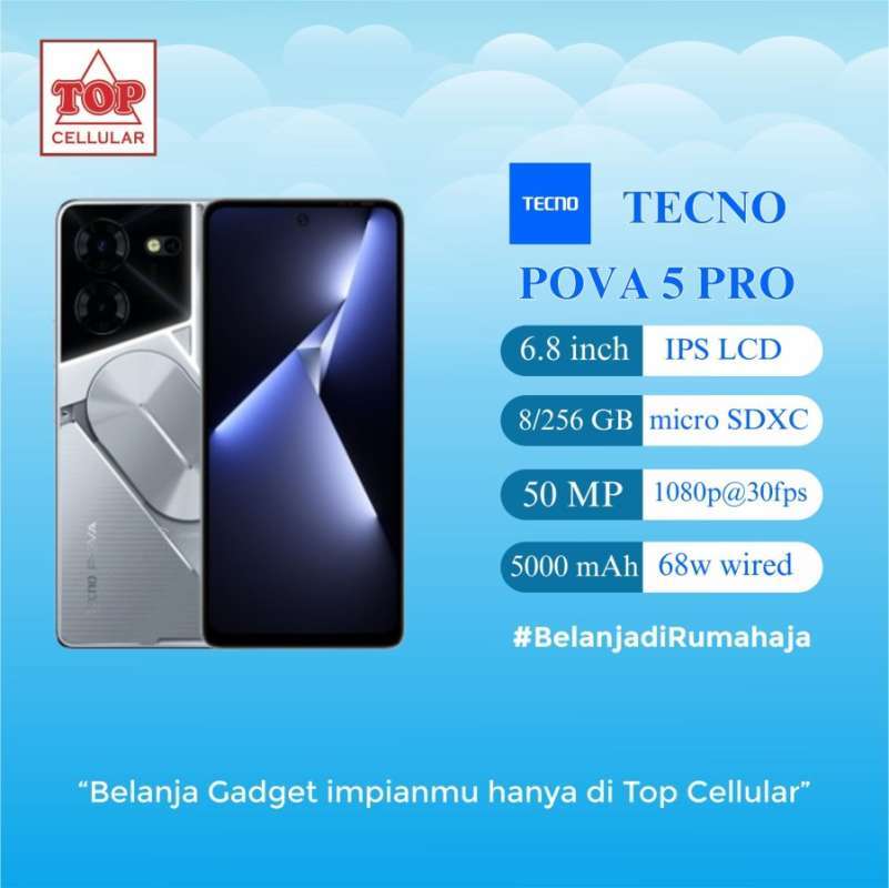 Jual Tecno Pova Pro Gb Garansi Resmi Di Seller Top Cellular Makassar Instore Sinri