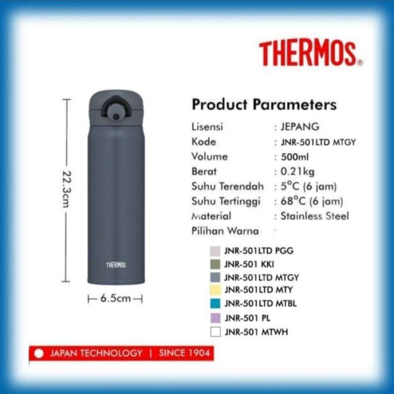 Promo Thermos Vacuum Flask Tumbler 500 Ml Jnr501 | Termos Minuman 500 ...