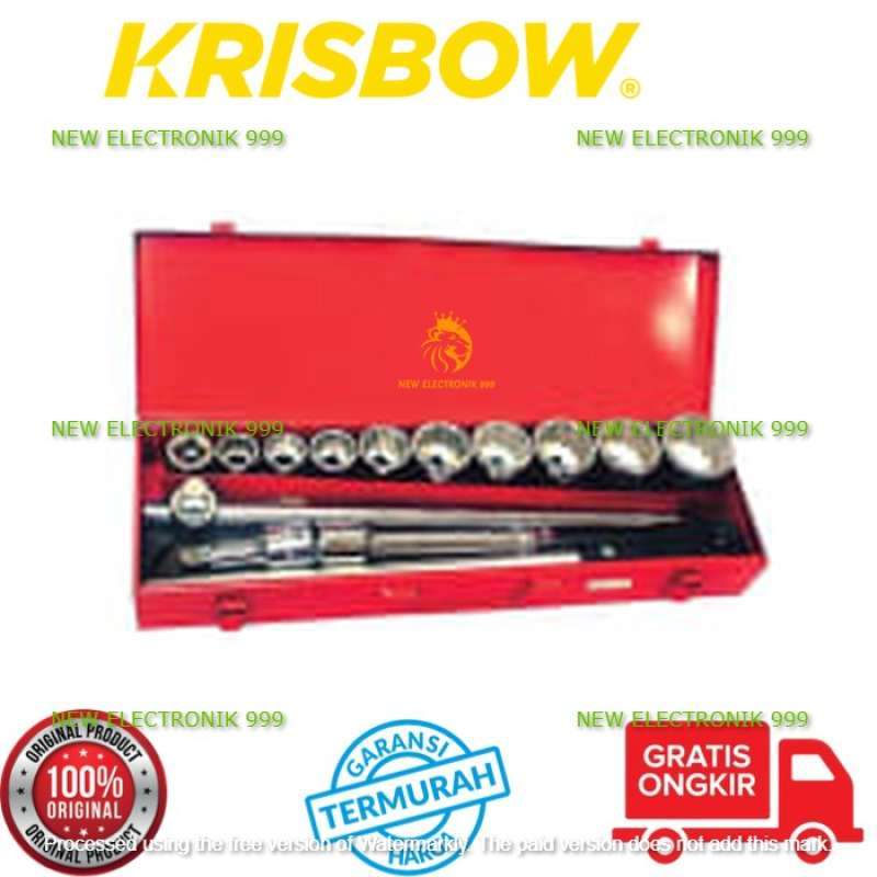 Promo Krisbow Socket Set 3/4inc 7/8-2in 14pc Lpsos8 Kw0100386 Diskon 23 ...