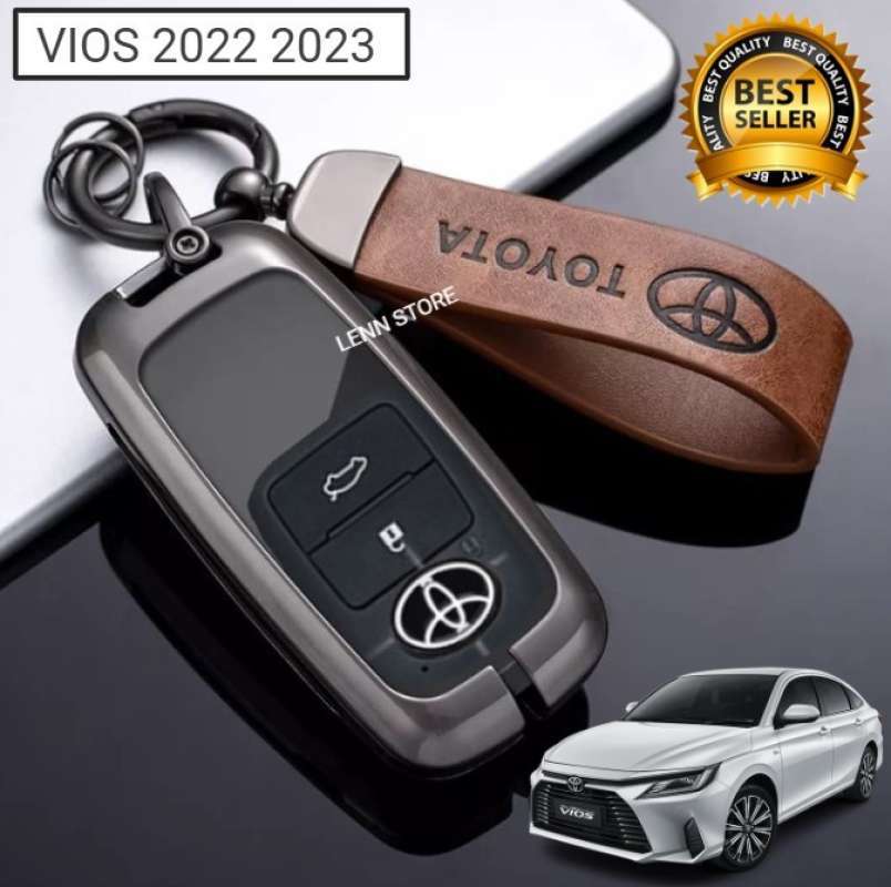 Promo Cover Sarung Kunci Remote Kulit Logam Toyota Vios 2022 2023 ...