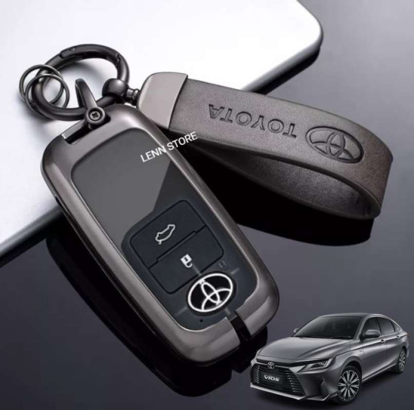 Promo Cover Sarung Kunci Remote Kulit Logam Toyota Vios 2022 2023 ...