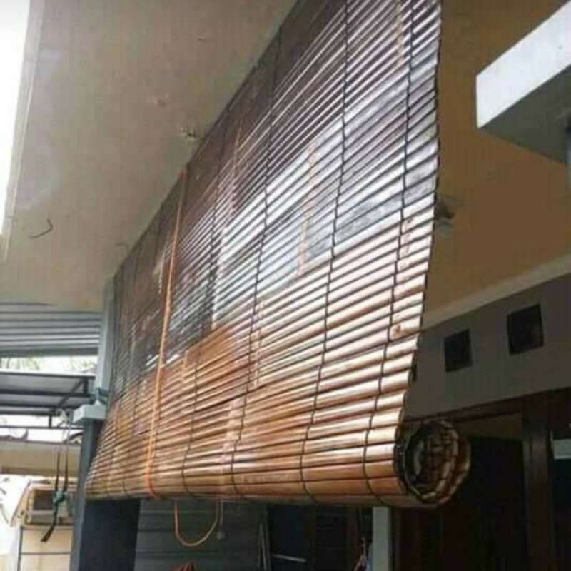 Jual Kerai Bambu Sawit Tirai Bambu Wide Aren Gorden Bambu Jaragam 2x2meter - Wide 2 X 2 Di ...