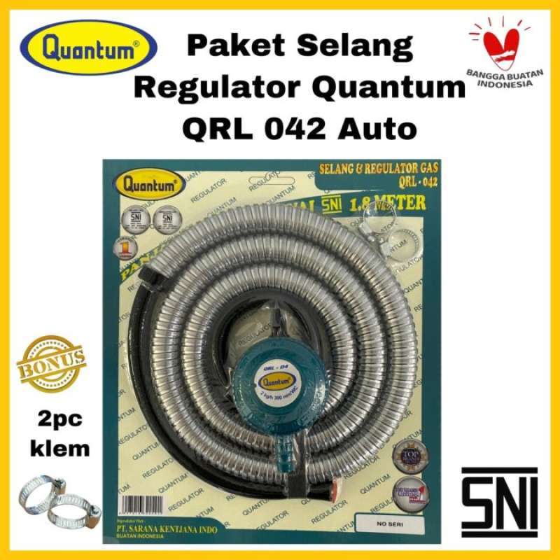 Promo Paket Selang Regulator Gas Quantum Qrl-042 Auto Tanpa Meter ...