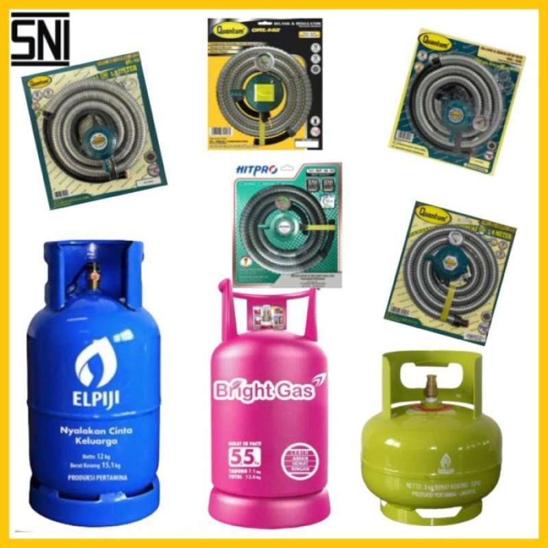 Promo Paket Selang Regulator Gas Quantum Qrl-042 Auto Tanpa Meter ...