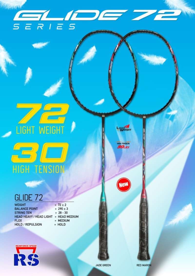 Promo Reinforce Speed Raket Badminton Glide 72 Gram Diskon 33% Di ...