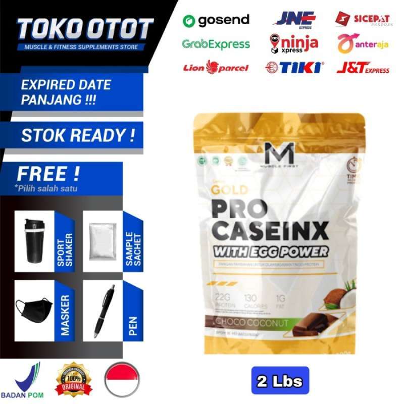 Promo M1 Muscle First Pro Gold Casein With Egg Power 2 Lbs Whey Protein ...