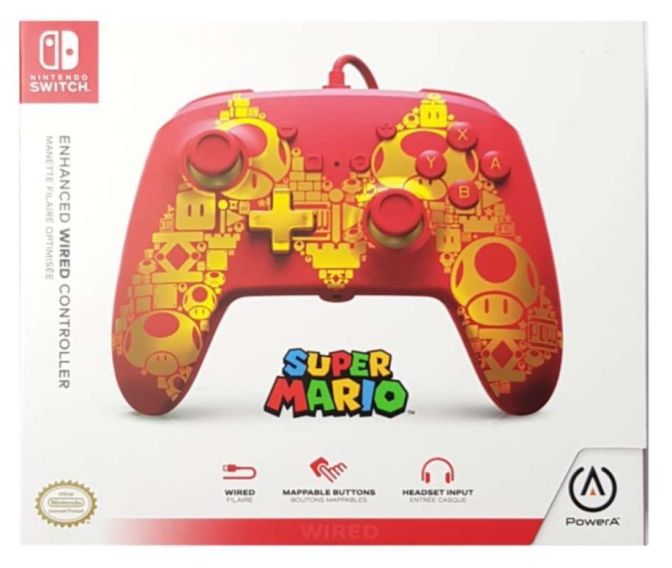 Promo Promo- Switch Wired Controller Mario Golden (powera) Diskon 50% ...