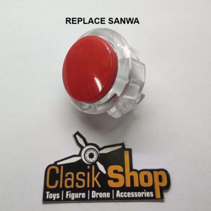 Promo Promo- Tombol Sanwa Arcade Button Obsf-30 Japan - Kw Merah Diskon 50% Di Seller Dr Barang ...