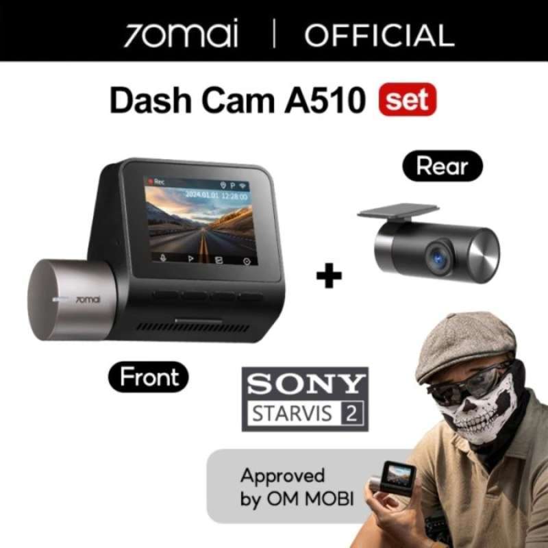 Promo 70mai Dash Cam Pro Plus A500s 1944p Gps Adas Set(front +rear Camera) Diskon 23% Di Seller ...
