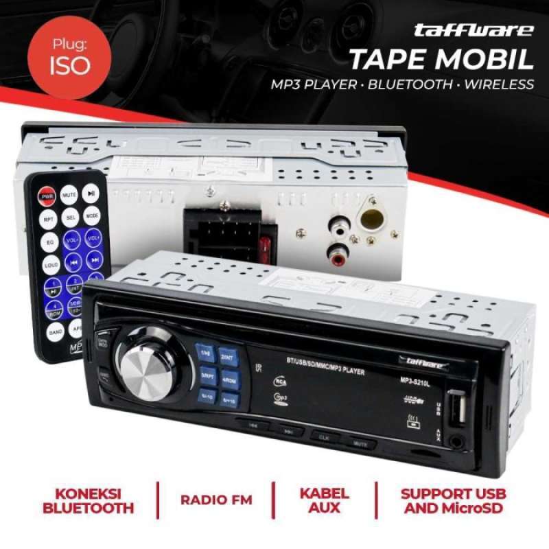 Promo Tape Mobil Audio Taffware S210l Mp3 Player Bluetooth Iso Plug Diskon 23% Di Seller Zuka ...