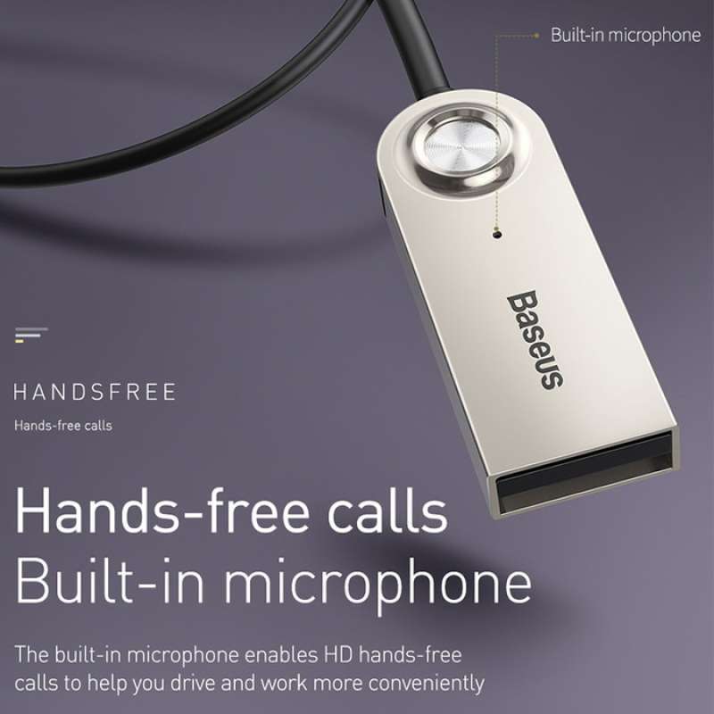 Promo Baseus Usb Wireless Audio Adapter Aux Cable Car Bluetooth ...