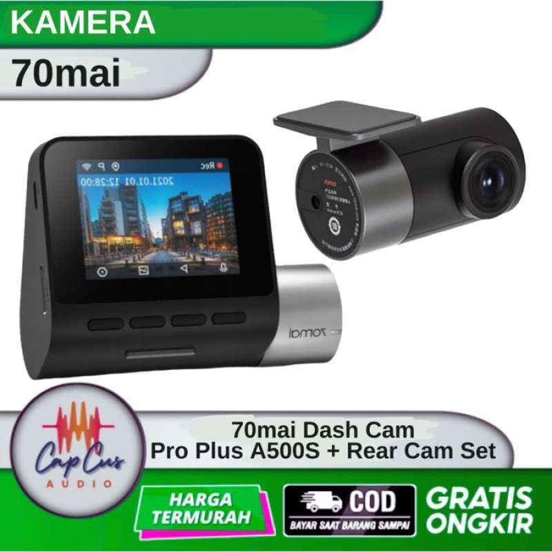 Promo 70mai Dash Cam Pro Plus A500s 1994p Gps Adas Set Front Rear Diskon 23% Di Seller Indah ...