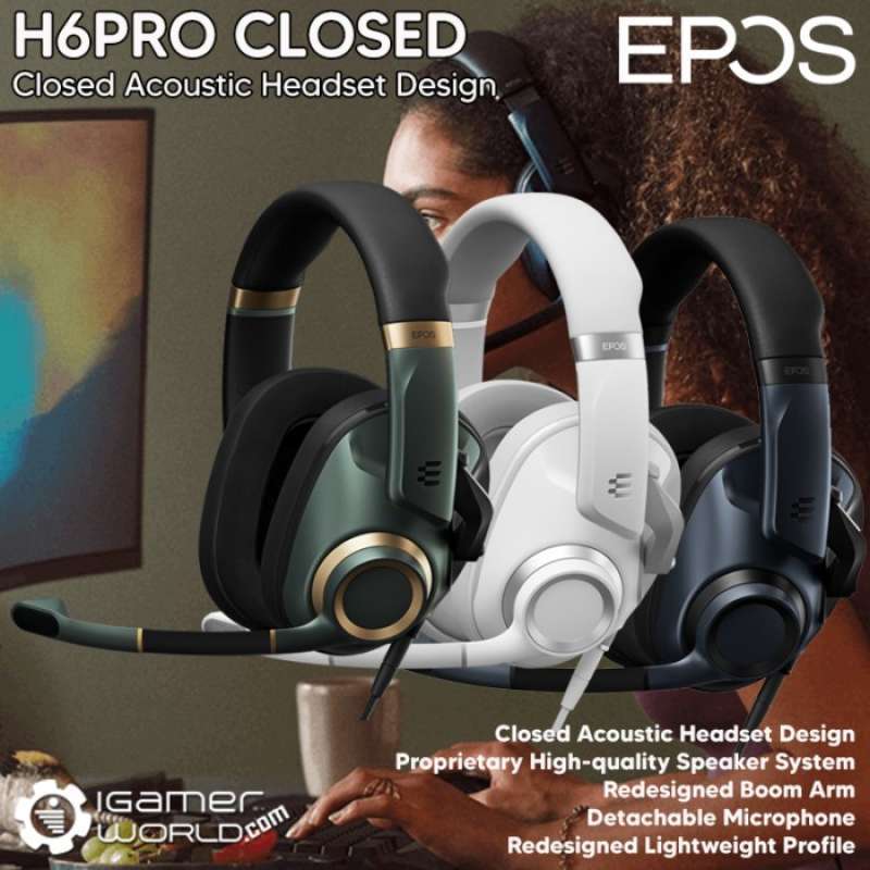 Promo Epos H6 Pro / H6pro Closed Closed Acoustic Gaming Headset Diskon ...