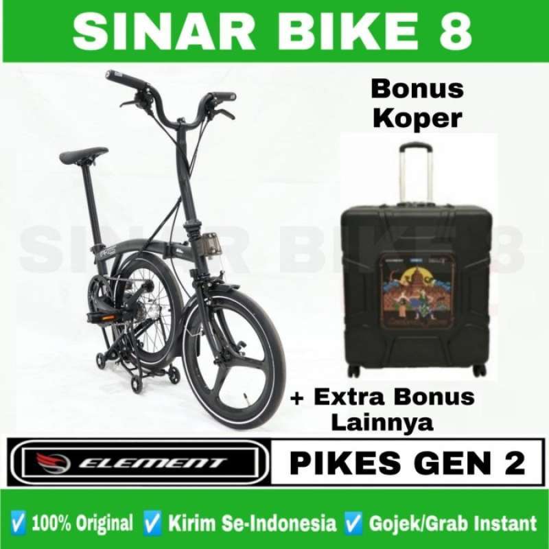 Promo Sepeda Lipat 16 Element Pikes Gen 2 Vermont Sand Velg Carbon ...
