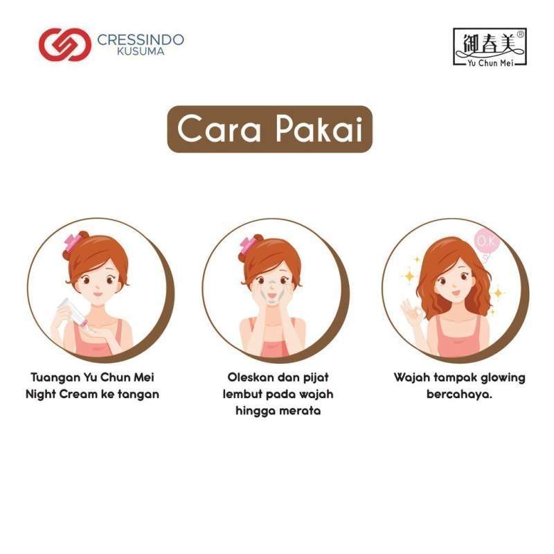 Jual Yu Chun Mei Cordyceps Lightening Night Cream 30gr Yu Chun Mei ...