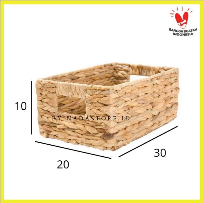 Jual Box / Kotak / Keranjang / Storage Enceng Gondok Rangka Besi ...