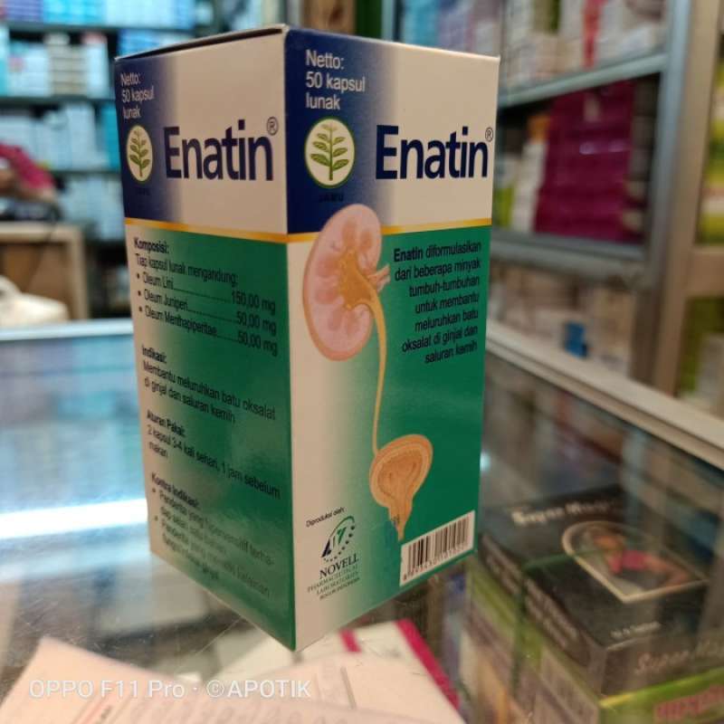 Jual Enatin 1 Botol Isi 50 Kapsul / Batu Ginjal Empedu Di Seller More ...