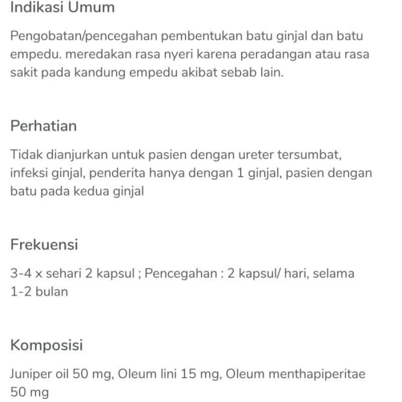 Jual Enatin 1 Botol Isi 50 Kapsul / Batu Ginjal Empedu Di Seller More ...