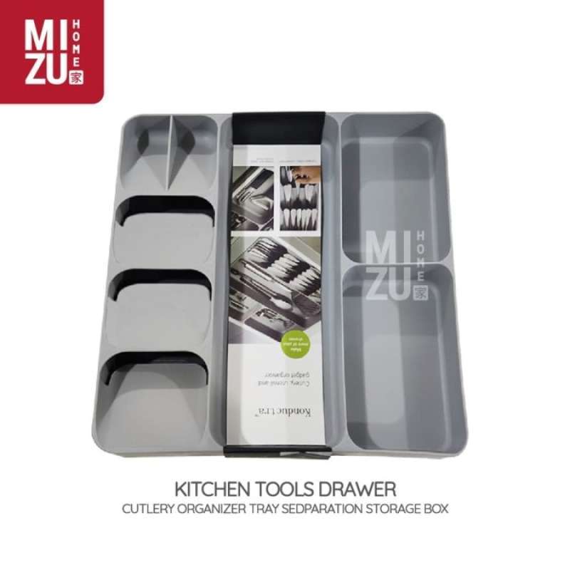 Promo Soignee Kitchen Drawer Cutlery Organizer Tray Rak Sekat Sendok ...