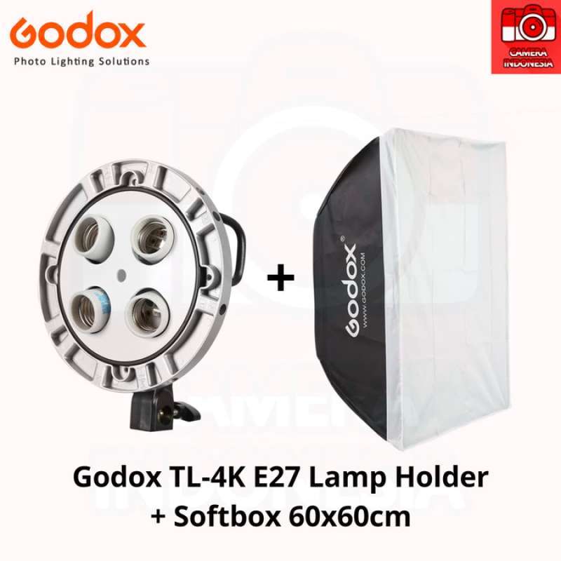 Promo Multi Lamp Holder Godox Tl-4k Tricolor Light Plus Softbox 60x60cm Diskon 23% Di Seller ...