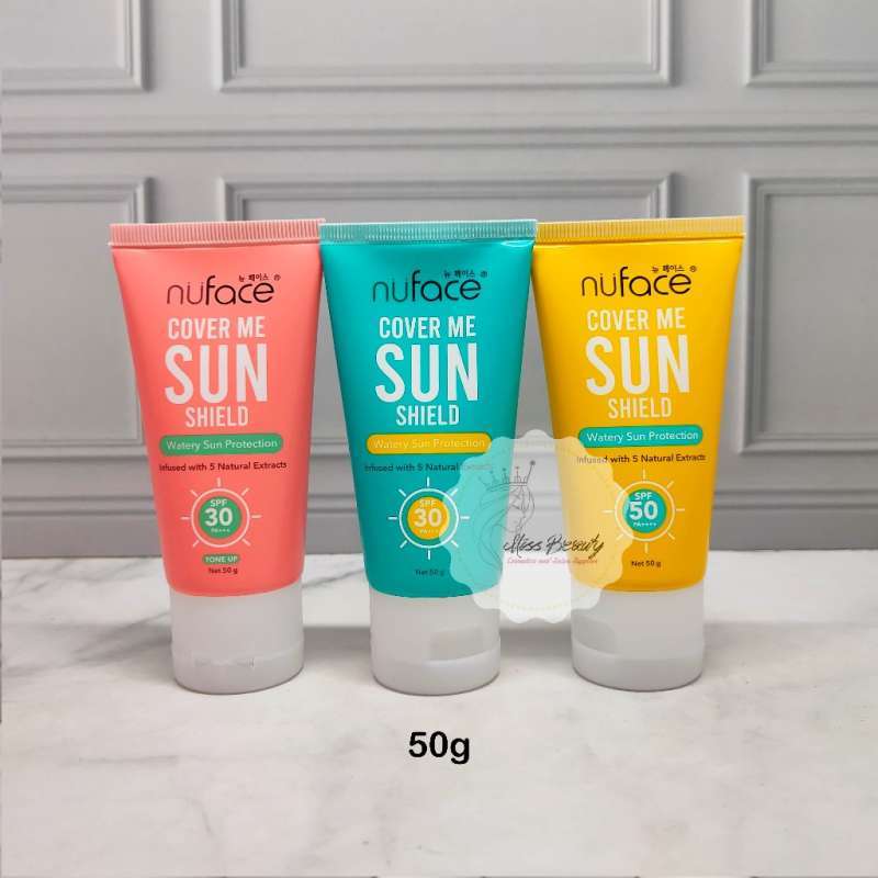 Jual Nuface Sunscreen Cover Me Sun Shield - 50g - Spf 50 (kuning) Di ...