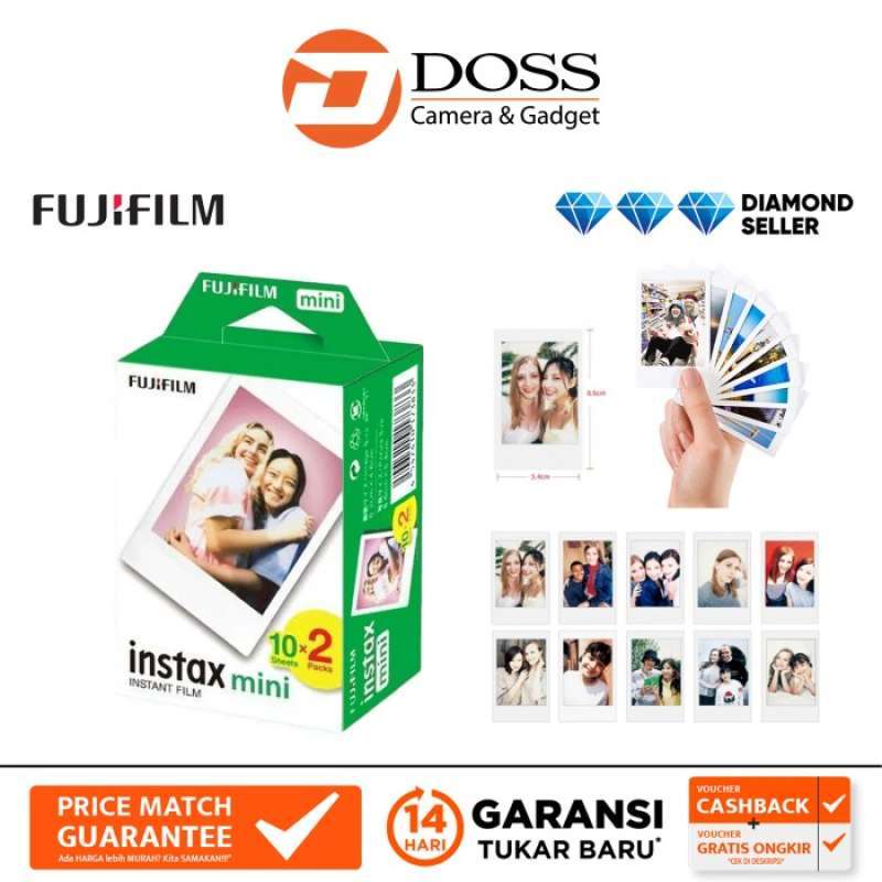 Jual Fujifilm Instax Paper Mini Twin Pack 20 Sheets Paper Instax Twin ...