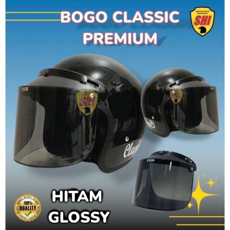 Promo Helm Bogo Retro Premium Classic Dewasa Sni Kaca Injak Busa Knockdown Satu Ukuran - Kaca ...