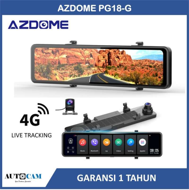 Promo Promo- Azdome Pg18-g 4g Gps Tracker Wifi Adas Mirror Dash Camera ...