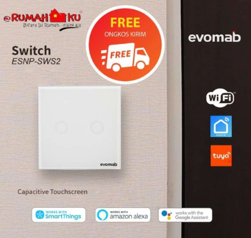Promo Evomab Smart Lamp Wall Smart Switch Saklar Lampu Otomatis ...
