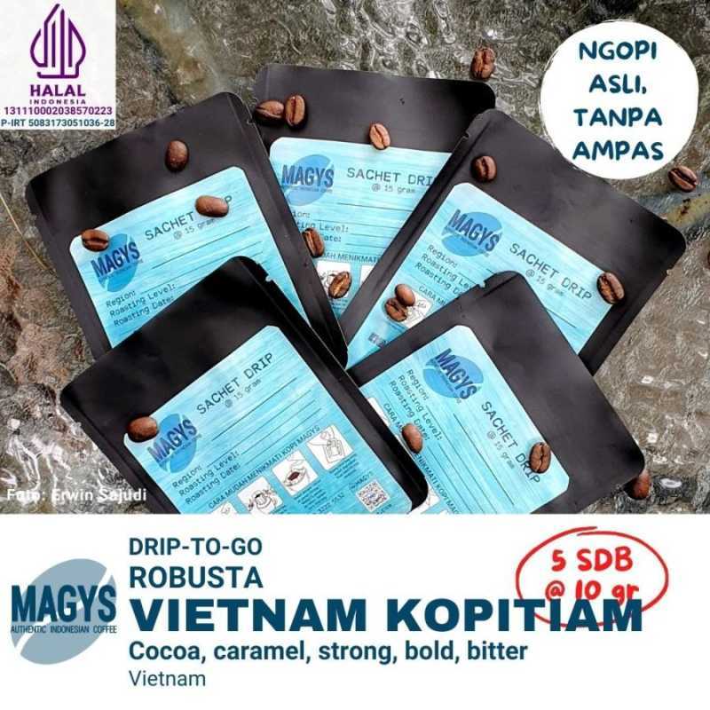 Jual Drip-to-go Coffee Sachet Robusta Vietnam Kopi Tiam Kopitiam Di ...