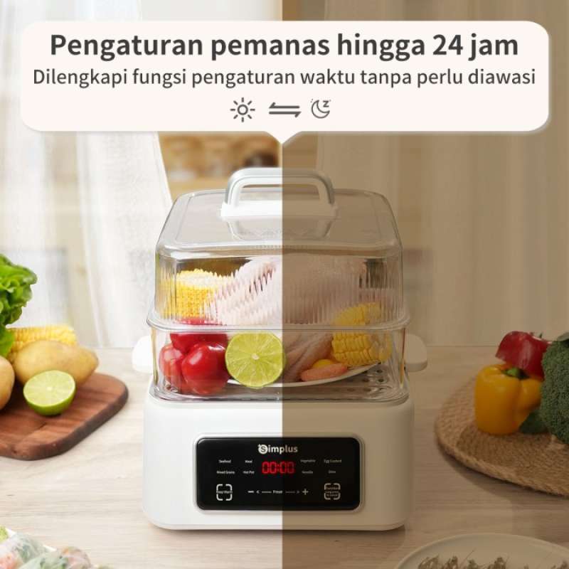 Jual Simplus Food Steamer Panci Kukus Merebus Listrik Electric Cooker ...