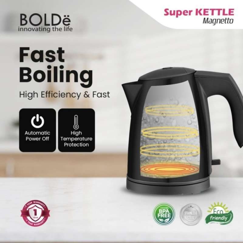 Jual Teko Listrik Bolde Super Kettle Magnetto Series Kapasitas 1 Liter ...