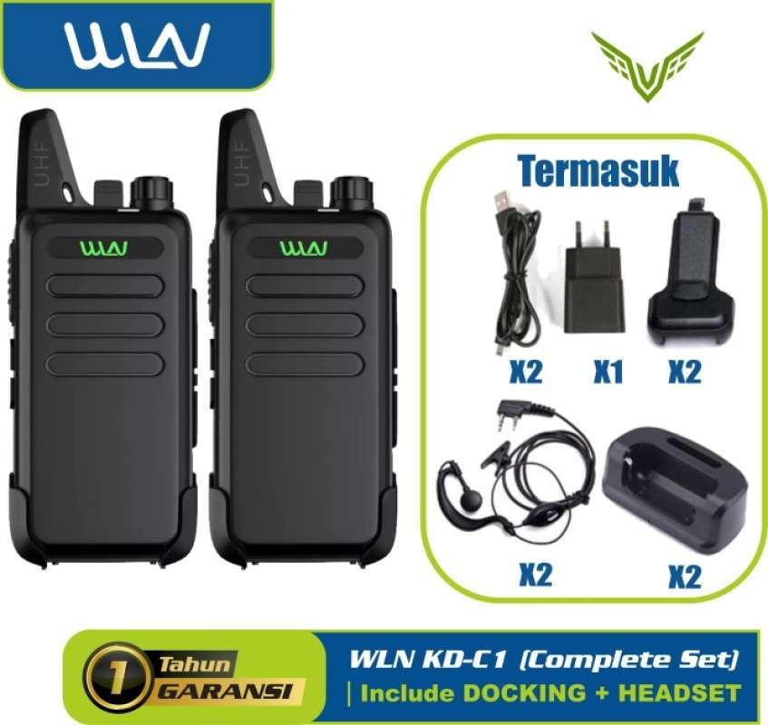 Jual Ht Walkie Talkie Wln Kd-c1 ( Isi 2 Unit ) - Warna Hitam Di Seller ...