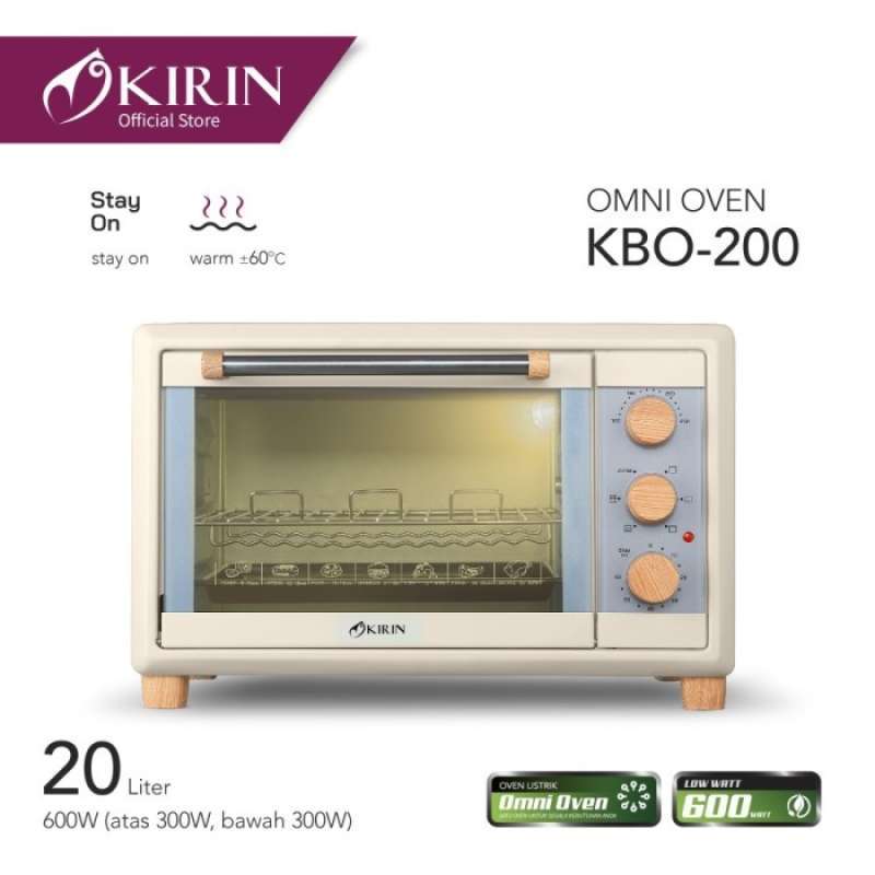 Promo Kirin Oven Listrik Omni Electric Oven Pemanggang Kbo 200 Putih 20 Ltr Diskon 23% Di Seller ...